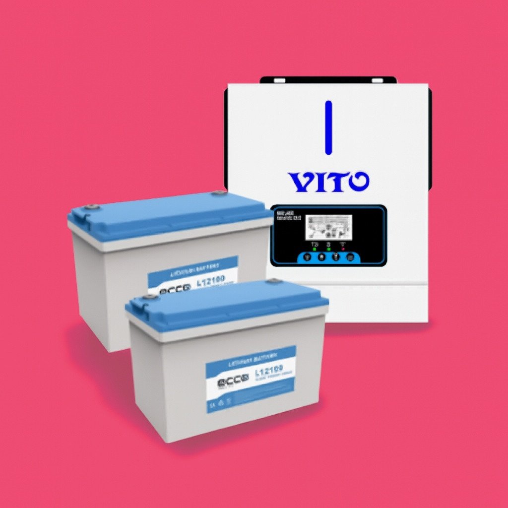 Buy Vito 3.2KVA Hybrid Inverter with Dual Lithium Ion Batteries
